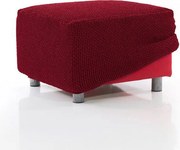 Super strečové potahy NIAGARA bordó taburet (40 - 60 cm)