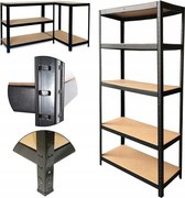 TRENDIE Regál černý 180x90x40cm
