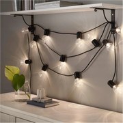 Ikea Svartra Led girlanda, 12 světel, černá/venkovní