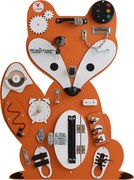 Montessori activity board Woodland Lišák Hubert Varianta: Bez stojanu - montáž na zeď