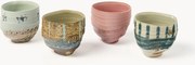 Sada ručně malovaných hrnků Artist Ceramics, 4 díly