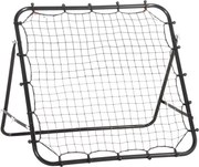 HOMCOM Fotbalový Rebounder, Odrážecí Síť, Kovový Rám s PE Tkaninou, Odrážecí Stěna pro Baseball a Basketbal, Brána pro Mladé Sportovce 96x80x96cm, Čer