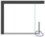 Mexen Kioto, rohová spojovací lišta pro sprchové zástěny, pro tloušťku skla 8mm, bílá, 800-05-20