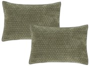 Povlaky na polštáře v sadě 2 ks 50x75 cm Attica Velvet Embroidered – Bianca