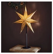 Markslöjd 705795 - Vánoční dekorace GLITTER 1xE14/25W/230V 65 cm černá/zlatá