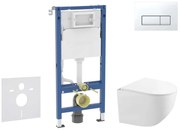 Geberit Duofix - Set předstěnové instalace, kompaktního klozetu Gaia a sedátka softclose, tlačítko Delta50, alpská bílá SANI11CA3151B