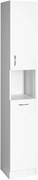 Aqualine Simplex Eco - Skříňka s košem 30x180x30 cm, bílá mat SIME310