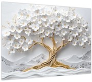Obraz -  3D elegantní strom života plný květů (70x50 cm)
