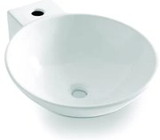 Bathco 0028 - Umyvadlo na desku BAYONA 42x50,5 cm porcelán/bílá