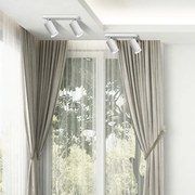LED RGBW Stmívatelné koupelnové bodové svítidlo TURYN 2xGU10/4,8W/230V IP44 bílá
