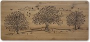 Li-Go "Tři lípy" světelný obraz s baterií 110x50cm varianta ovládání: manuál/pohybové čidlo, provedení povrchu: bříza