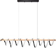 Toolight Toolight, LED stropní svítidlo 120cm 30W 4000K APP1288-CP, černá-hnědá, OSW-00943