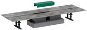 Hansgrohe uBox universal - Set pro plochou instalaci lineárního sprchového žlabu 80 cm, nerez 56018180