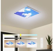 Brilagi-LED Stmívatelné svítidlo SLIMFRAME LED/58W/230V 60x60 cm stříbr/modrá+DO