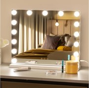 BRILAGI - LED Stmívatelné make-up zrcadlo HOLLYWOOD LED/15W/230V CCT + USB bílá
