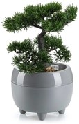 PLASTOVÝ KVĚTINÁČ BOTANICE 30X24 CM ŠEDÁ