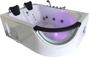 Rohová hydromasážní vana Essente Castylia SGM-KL9209L 170 × 118 cm LEVÁ rohová asymetrická hydromasážní vana pro dvě osoby