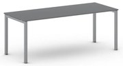 Kancelářský stůl METAL, 200x80 cm, grafit