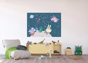Dětská vliesová fototapeta na zed' Prasátko Peppa Vesmírné Dobrodružství | 155 x 110 cm | DFTDNM7901