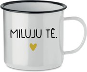 MILUJU TĚ. - bílý plecháček 350 ml