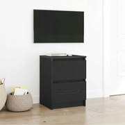 Tv Skříňka Betonově Šedá 100X35X54 Cm Kompozitní Dřevo Černá 40 cm
