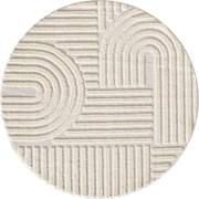Ayyildiz, AKCE: 💧🛡️80x80 (průměr) kruh cm Kusový koberec Art 1121 Cream kruh + aplikovaná impregnace, béžová, ložnice