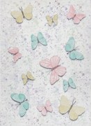 80x150 Dětský kusový koberec Bambino 1610 Butterflies cream