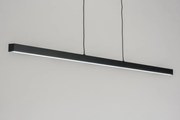 Závěsné designové černé LED svítidlo nad stůl Corciano L Black