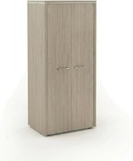Vysoká skříň s obložením TopOffice 13, driftwood