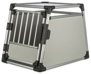 Přepravka pro domácího mazlíčka ve stříbrné barvě 65x63 cm Trixie M-L – Plaček Pet Products
