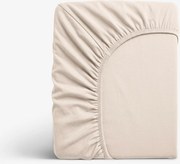 Goldea jersey elastické prostěradlo - béžové 120 x 200 cm