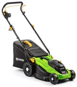 Fieldmann FZR 2037-E Elektrická sekačka Příkon 1600 W, Šířka záběru 38 cm, 5 pozic nastavení výšky, Výška sečení 30-75 mm, Sběrný koš 42 l,