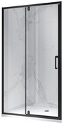 BPS-koupelny Sprchové dveře HYD-DN19D 100 černá/transparent pro instalaci do niky - bez vaničky