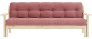 Růžová manšestrová rozkládací pohovka 218 cm Unwind – Karup Design