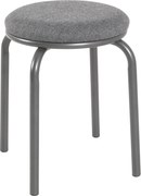 XXXLutz STOHOVATELNÁ STOLIČKA, kov, textil, 46/45/46 cm Carryhome - Taburety - 001931060301