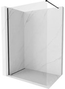 Mexen Kioto-X sprchová stěna Walk-in 70 x 200 cm, transparentní 10 mm, černá - 800-070-101-70-00-X