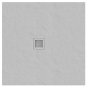 Ravak - Sprchová vanička 80x80 cm, Smoke Grey XA03443O010