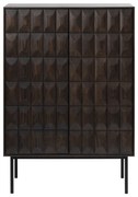 Tmavě hnědá skříňka 90x130 cm Latina – Unique Furniture