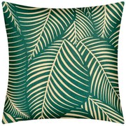 Bellatex Povláček bavlněný 40x40 cm Palmový list Zelená,Žlutá