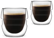 Skleněné šálky v sadě 2 ks na espresso/dvoustěnné 70 ml Sferico – Vialli Design