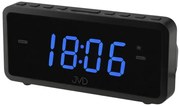 JVD Digitální budík do sítě s modrými LED svítícími čísly a vibracemi JVD SB701.2