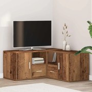 Rohová skříňka old wood 160 x 40 x 45 cm kompozitní dřevo 3307826