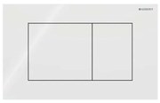 Geberit Sigma40 - Ovládání splachování, sklo/bílá 115.629.SI.1
