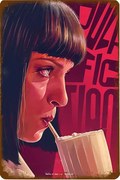 Plechová cedule Pulp Fiction II Velikost: A5 (20 x 15 cm)