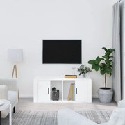 TV skříňka bílá 100 x 35 x 40 cm kompozitní dřevo