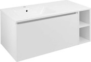 Sapho Lorea - Umyvadlová skříňka 100x46x52 cm, 1x dvířka, 1x zásuvka, levá, matná bílá LE080-3131-L-01