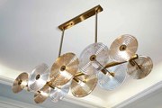 Designové závěsné svítidlo Sakuruta 116 cm zlaté