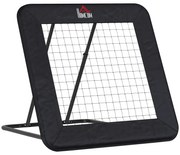 HOMCOM Skládací fotbalová branka Rebounder Odrazová stěna s 5 stupni nastavení pro více sportů 128x118x108-120cm | Aosom.de