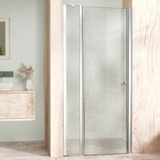 ALFA LINE Chrom 140 Grape Sprchové dveře jednokřídlé s pevnou stěnou v rovině (80+60)