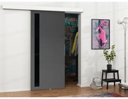Posuvné dveře Mereno V 100, Barva: bílá + grafit + černý lacobel